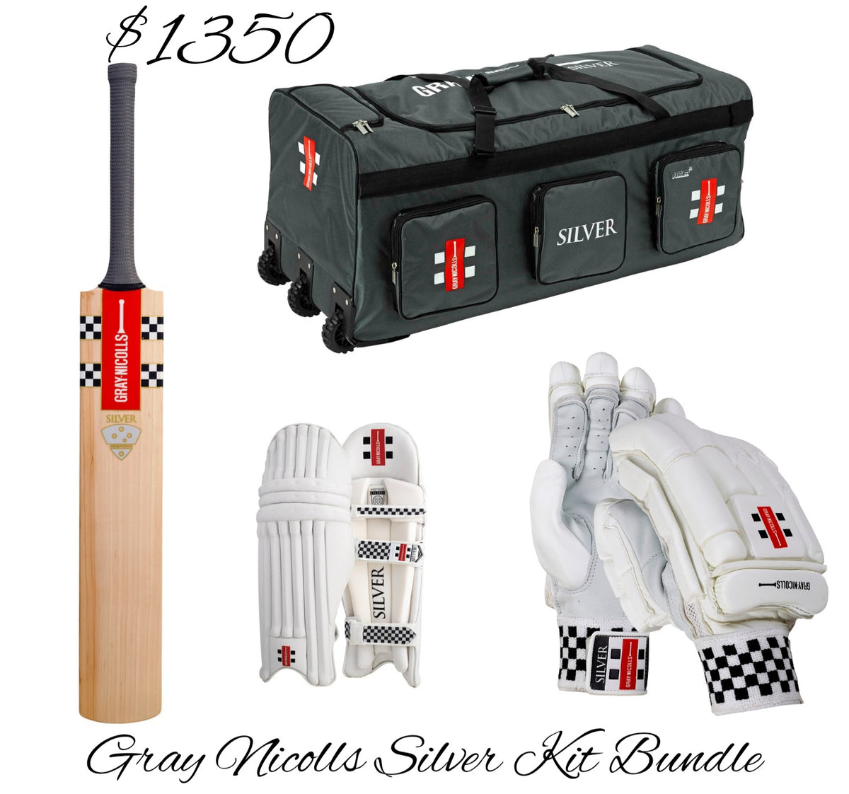 Gray Nicolls Silver Cricket Kit – GA Sports Australia