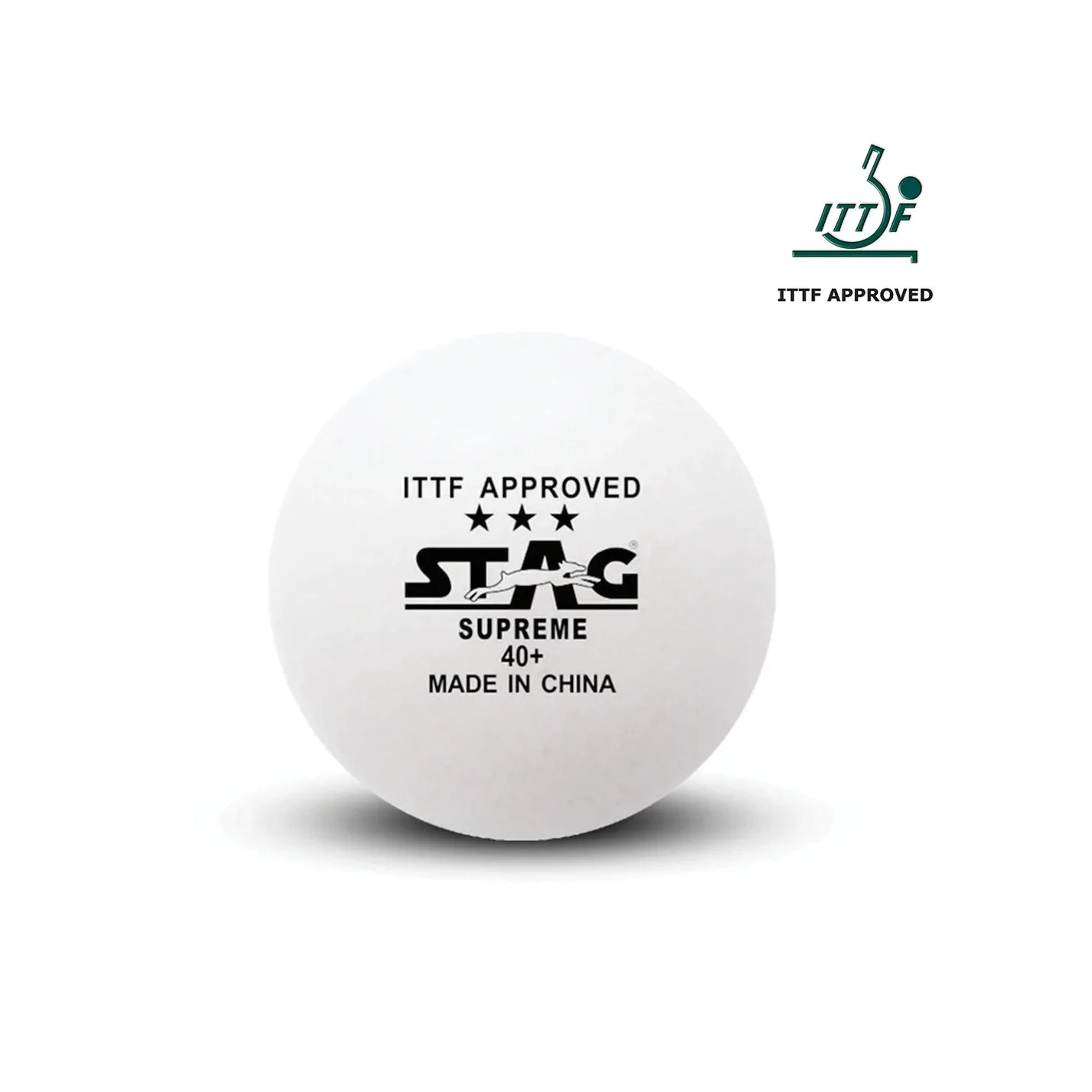 STAG 3 Star Supreme Table Tennis Ball One Dozen – GA Sports Australia